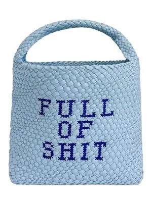 LILLY LOVES Embroidered Bucket Bag - Blue