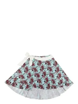 FORZA CAVALLO Printed Wrap Skirt - Brown