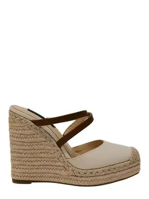 KENDALL LOUISE Neutrals Thimbles & Cream Wedge Sandals - Brown