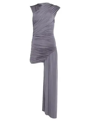 FOREVER YOUNG THE LABEL Noor Asymmetric Jersey Dress - Grey