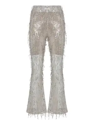 THISISU COLLECTION Sequin Fringe Pant - Silver