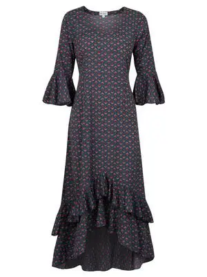 AT LAST... Victoria Midi Dress - Blue