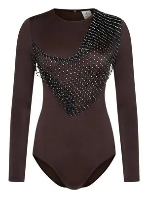 TURANA ATASH LONDON Amara Bodysuit Brown