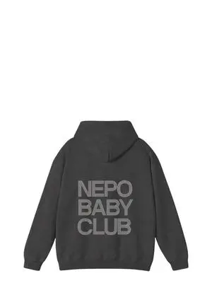 AURA & CO Rhinestone Icon Hoodie - Grey