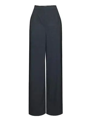 2KSTYLE Laura Pleated Wide-leg Trousers - Grey