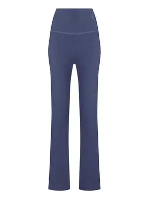 THE KOOZY Ellis Straight Leg Pants In Pima Cotton - Blue