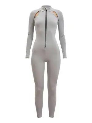 ALTRA VOLTA Wild Contour Zip Jumpsuit - Silver