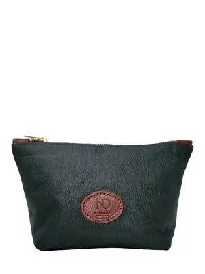 N'DAMUS LONDON Leather Toiletry Case - Green