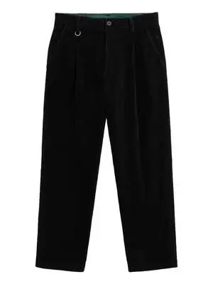 Éclectique Pleated Corduroy Trousers Mercer - Black