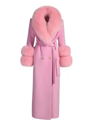 HORTONS ENGLAND Mayfair Cashmere Coat - Pink