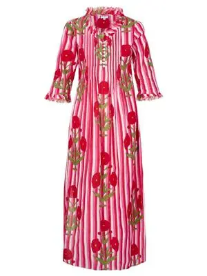 AT LAST... Cotton Annabel Maxi Dress Red