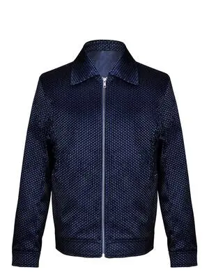 DAVID WEJ Washington Aviator Jacquard Jacket