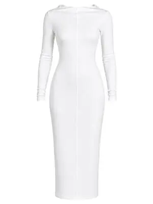 THE ETHOS STUDIO Sarah Midi Dress White