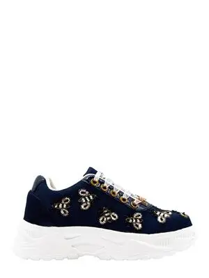 RETTROSE Kennedy Embellished Trainer - Blue
