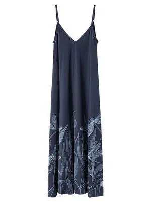 ALOHA FROM DEER Indigo Wings Maxi Dress - Blue