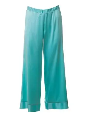 ROSES ARE RED Dione Silk Wide Leg Pants - Green