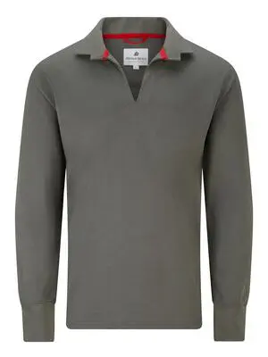 ARTHUR BEALE Vintage Cotton Rugby Shirt - Grey
