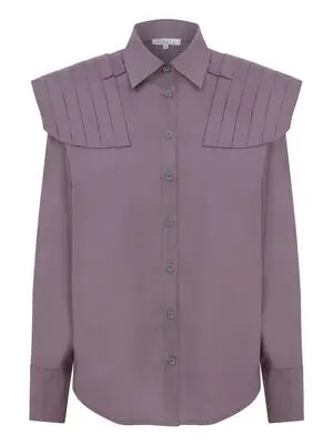 MAAN ISTANBUL Naomi Oversized Cotton Shirt - Grey