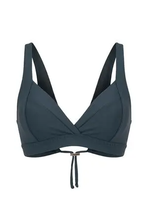 SEROTONE SWIM Plunge Swim Bra - Blue