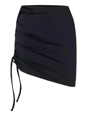 PCFG Adjustable Hem Drawstring Mini Skirt - Black