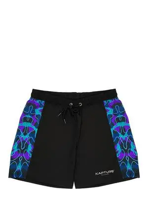 KAPTURE Neo City Camo Shorts - Blue