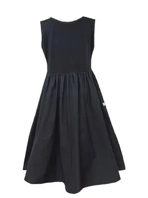 FROCK TALES Jadu Sleeveless Midi Dress - Black