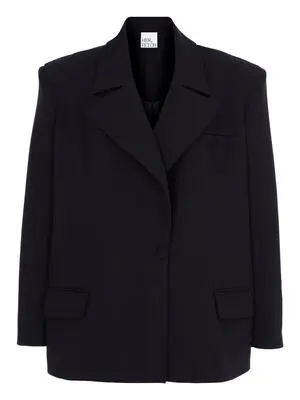 HERFETCH Oversized Crepe Jacket - Black