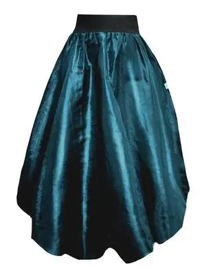FROCK TALES Gathered Taffeta Skirt - Blue