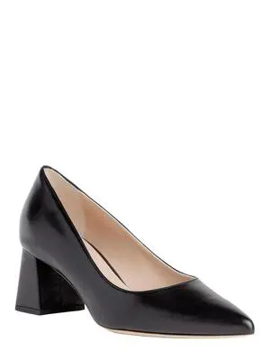 BEAUTIISOLES BY ROBYN SHREIBER Leather Low Heel Pumps - Black