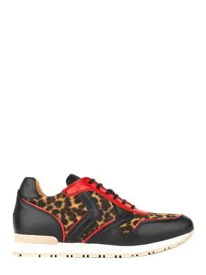 EMBASSY LONDON USA Leopard Print Trainer - Brown/red