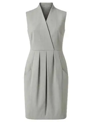 CONQUISTA Woven Sleeveless Dress - Grey