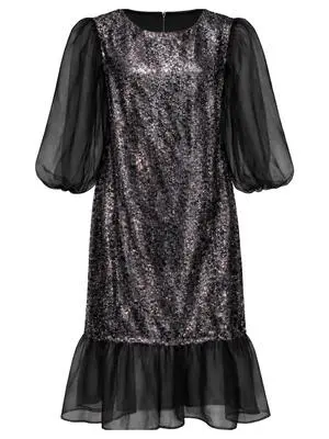 MOOD SWINGS Midnight Dress - Black/silver