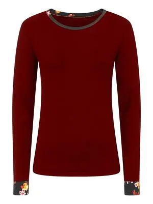 SOPHIE CAMERON DAVIES Cotton Long Sleeve Top - Red