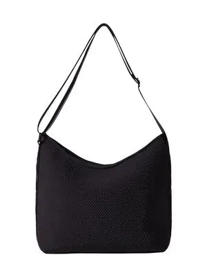POP UPS BRAND Dotted Hobo Crossbody Bag - Black