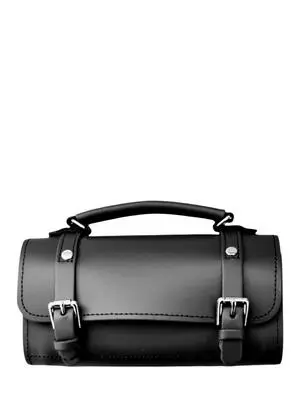 ZATCHELS Handmade Leather Bowler Bag - Black