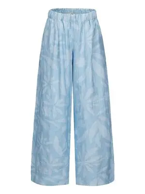 NUAJE NUAJE Rhea Wide Leg Linen Pant