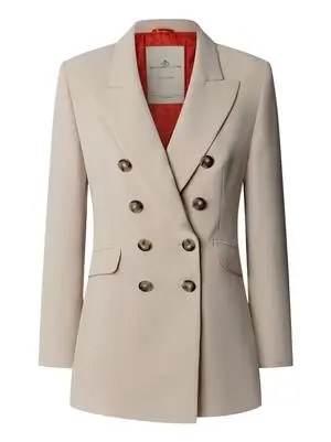 THE EXTREME COLLECTION Double-breasted Tailored Blazer - White