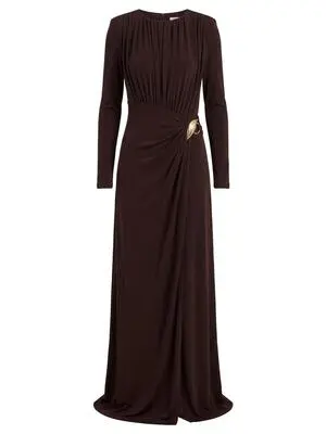 ASHITA FERNANDES Elowen Satin Dress - Brown