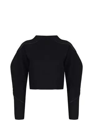 MIRIMALIST Angle Open Back Sweatshirt - Black
