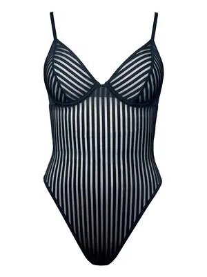 MONIQUE MORIN LINGERIE Vertigo Wired Bodysuit - Black