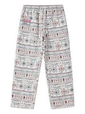 VERYRARE Tribal Pattern Jacquard Woven Pants - Brown