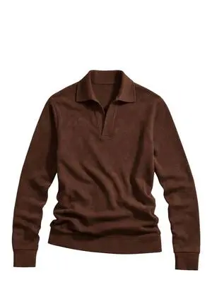 YORSTRULY Butter Polo Knit - Brown