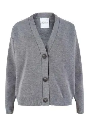 SALANIDA Bene Merino Cardigan - Grey