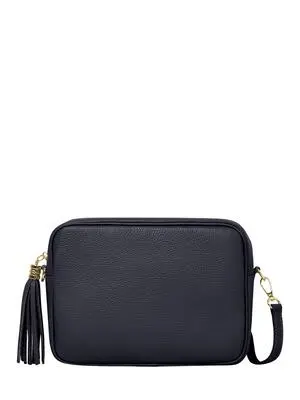 BETSY & FLOSS Modena Large Crossbody Bag With Tassel - Blue