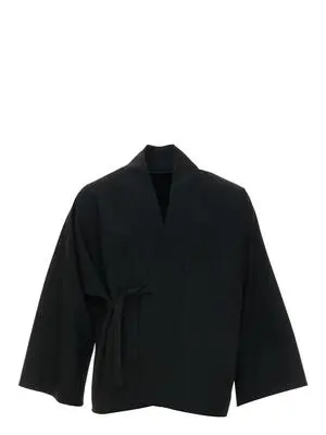 MOE Charcoal Wool Relaxed Jacket - Black