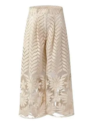 RÊVE DE RIVE Neutrals Palazzo Trousers - Brown