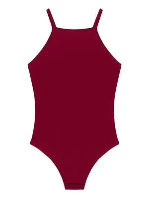 PERALUNA Halter Neck Bodysuit - Red