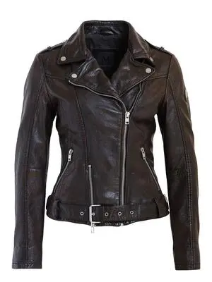 Mauritius Wild Rf Leather Jacket - Brown
