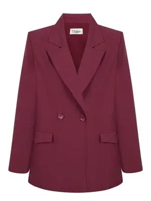 THISISU COLLECTION Oversize Padded Blazer - Red
