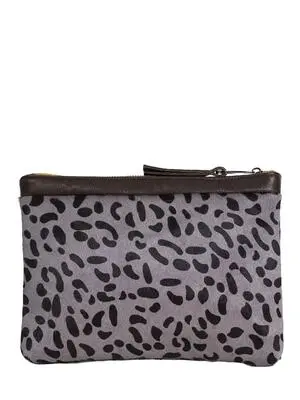 L2R THE LABEL Abidjan Hair-On-Leather Pouch